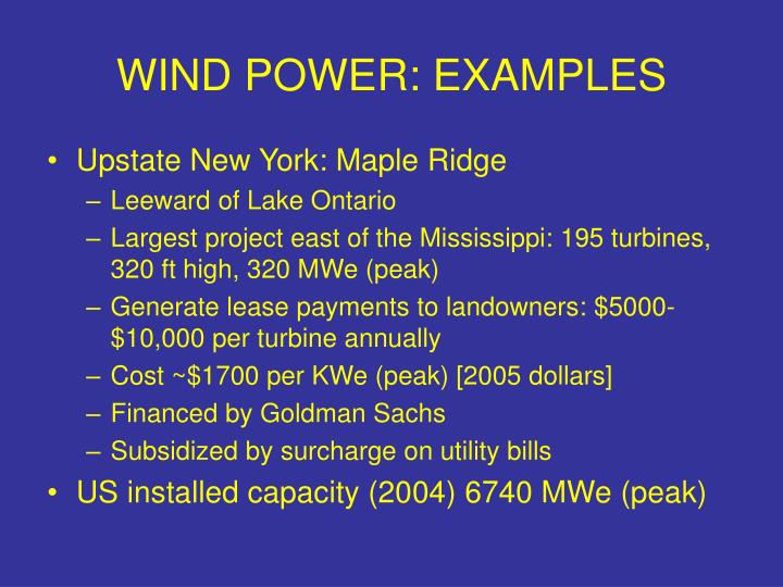 PPT - RENEWABLE SOURCES OF MECHANICAL ENERGY SC 208 Our Energy Future ...