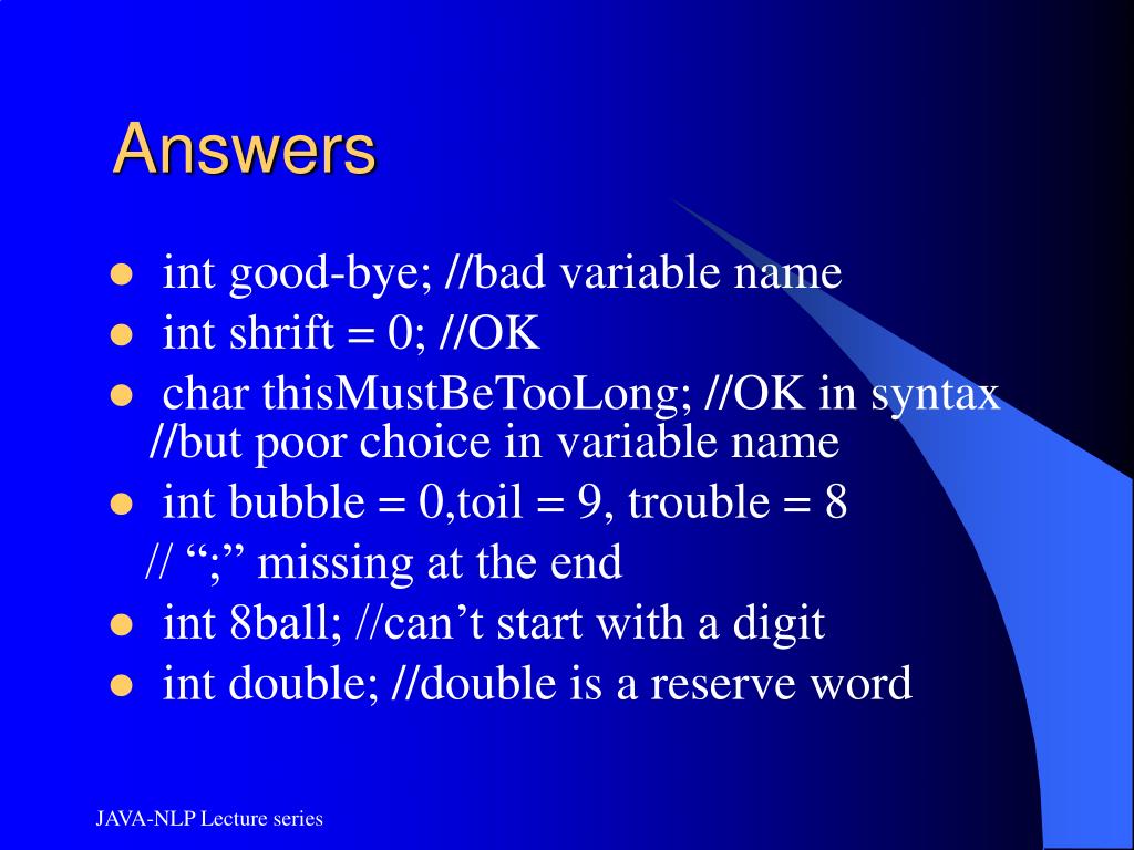 Ppt Variables Expressions And Arithmetic Operators In Java Powerpoint Presentation Id517389