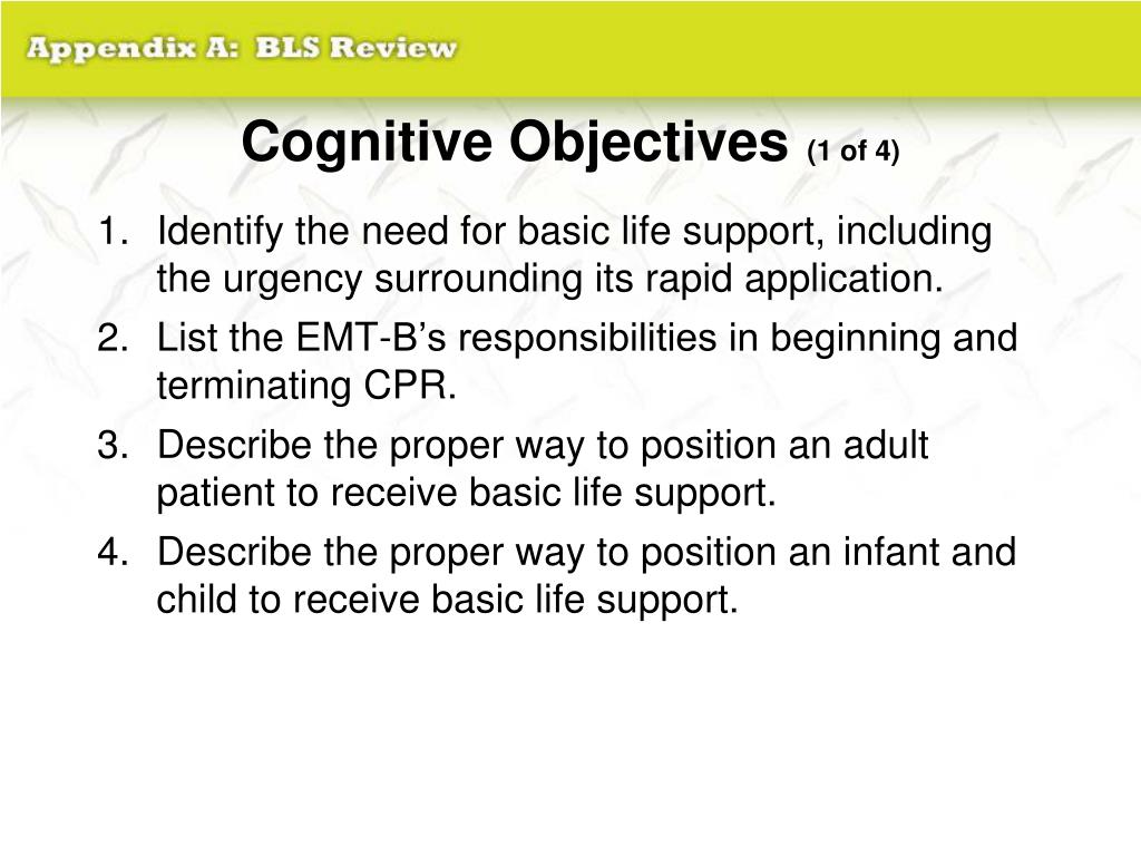 Ppt Cognitive Objectives 1 Of 4 Powerpoint Presentation Free