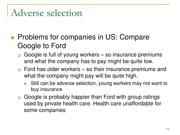 PPT - Health Insurance Adverse Selection Moral Hazard PowerPoint ...