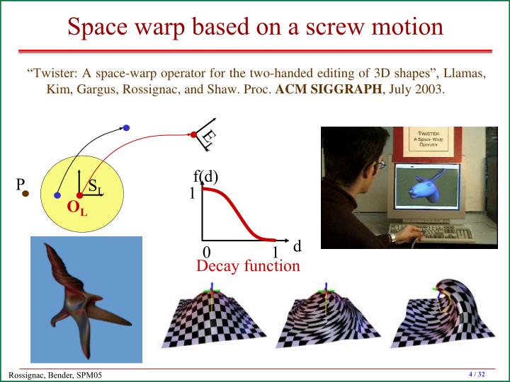PPT - Bender: A Virtual Ribbon for Deforming 3D Shapes in Biomedical ...