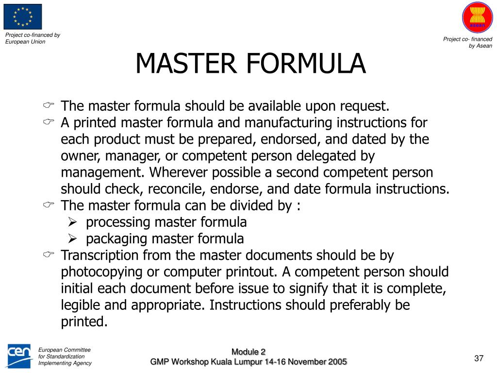 Ppt Asean Gmp Training Module Documentation Powerpoint Presentation