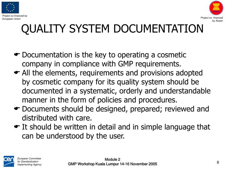 PPT - ASEAN GMP TRAINING MODULE DOCUMENTATION PowerPoint Presentation ...