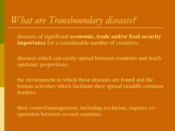 PPT - Transboundary Diseases, Agriculture and Health: Policy ...