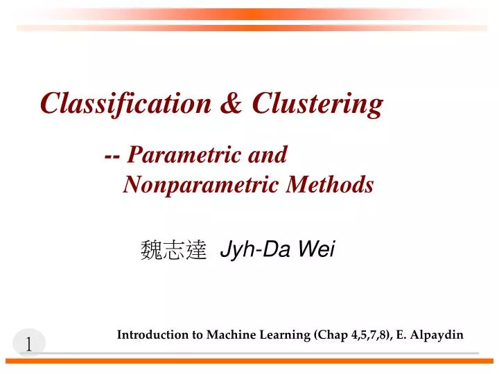 PPT - Classification & Clustering PowerPoint Presentation, free ...