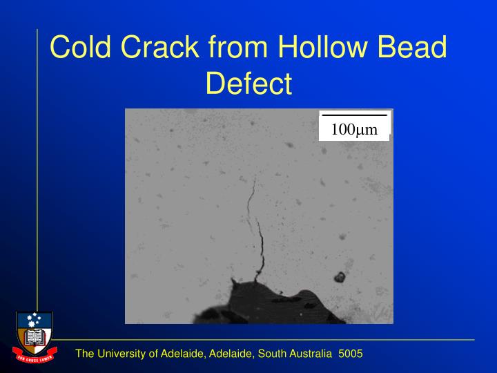 PPT - Relationship Between the Formation of Hollow Bead Defects and ...
