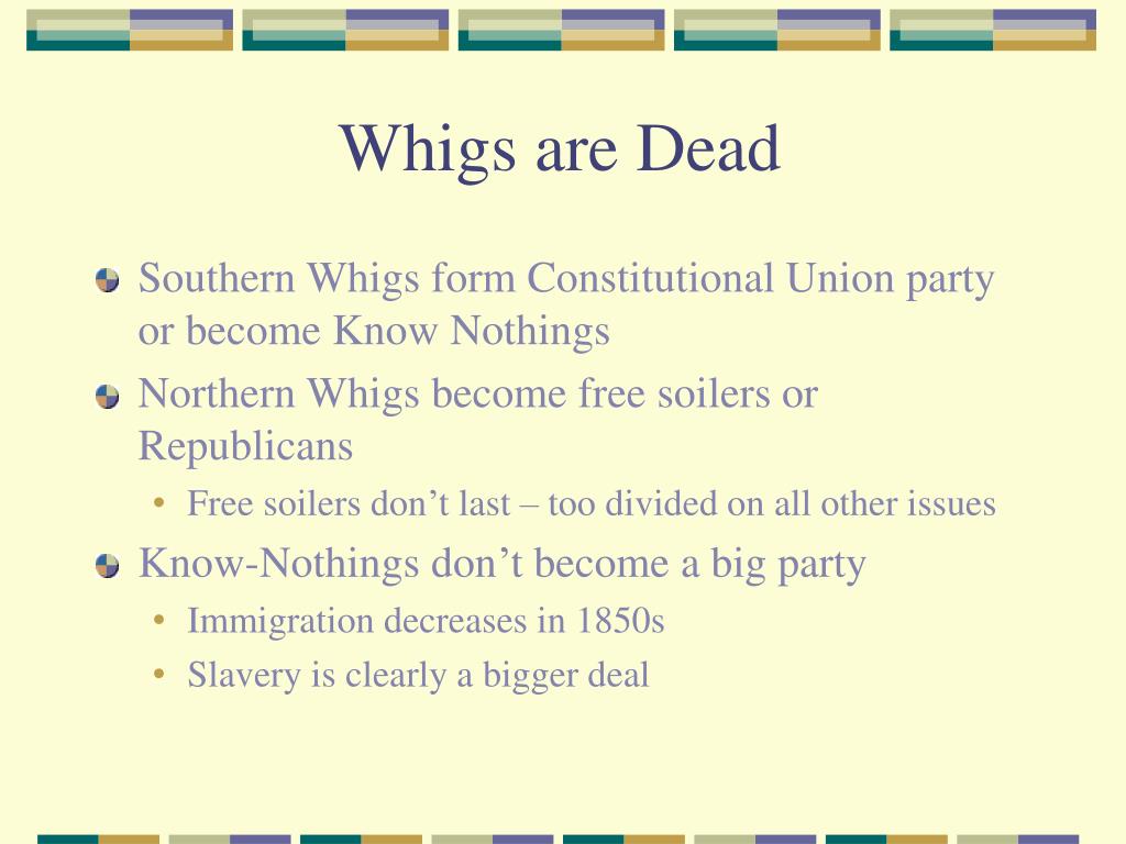 PPT - Politics and the Causes of the Civil War PowerPoint Presentation ...