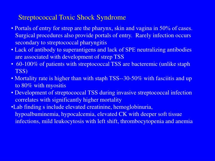 PPT - Streptococcal Toxic Shock Syndrome PowerPoint Presentation - ID ...