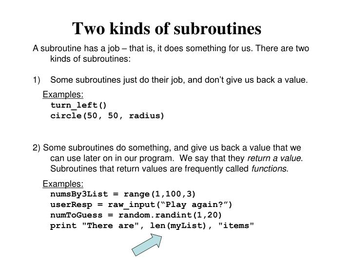 Ppt Review Subroutines In Python Powerpoint Presentation Id 525732