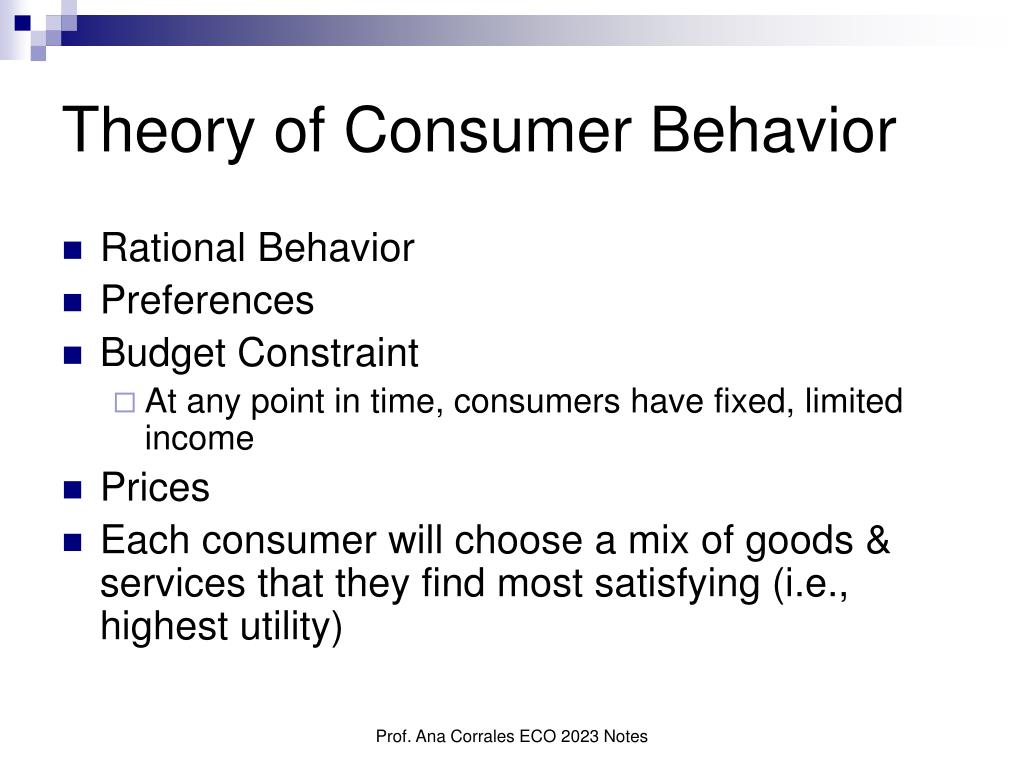 PPT - Ch. 21: Consumer Behavior & Utility Maximization PowerPoint ... PPT - Ch. 21: Consumer Behavior & Utility Maximization PowerPoint ...