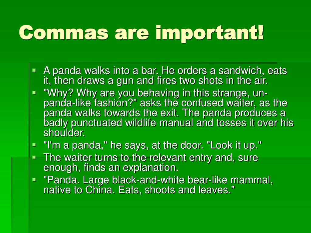 PPT - Commas are important! PowerPoint Presentation, free download - ID ... PPT - Commas are important! PowerPoint Presentation, free download - ID ...