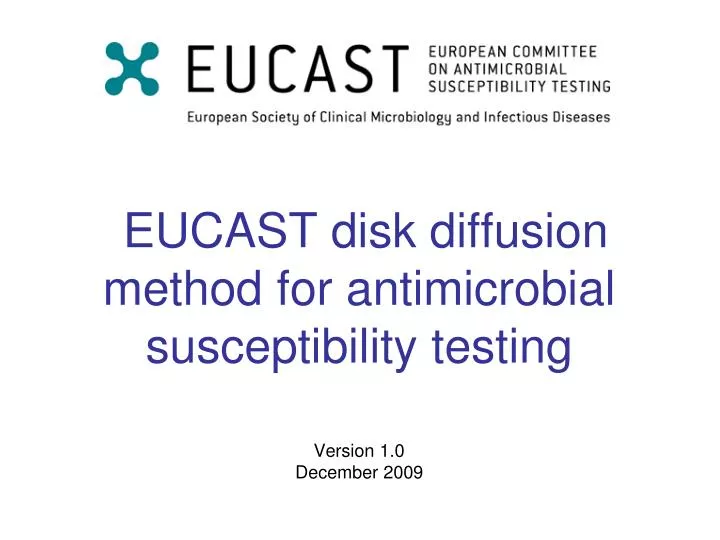 PPT - EUCAST disk diffusion method for antimicrobial susceptibility ...