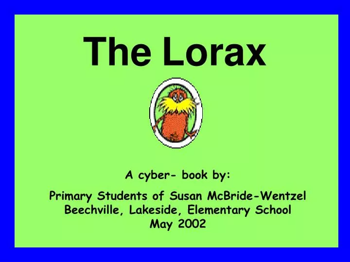 PPT - The Lorax PowerPoint Presentation, free download - ID:528148