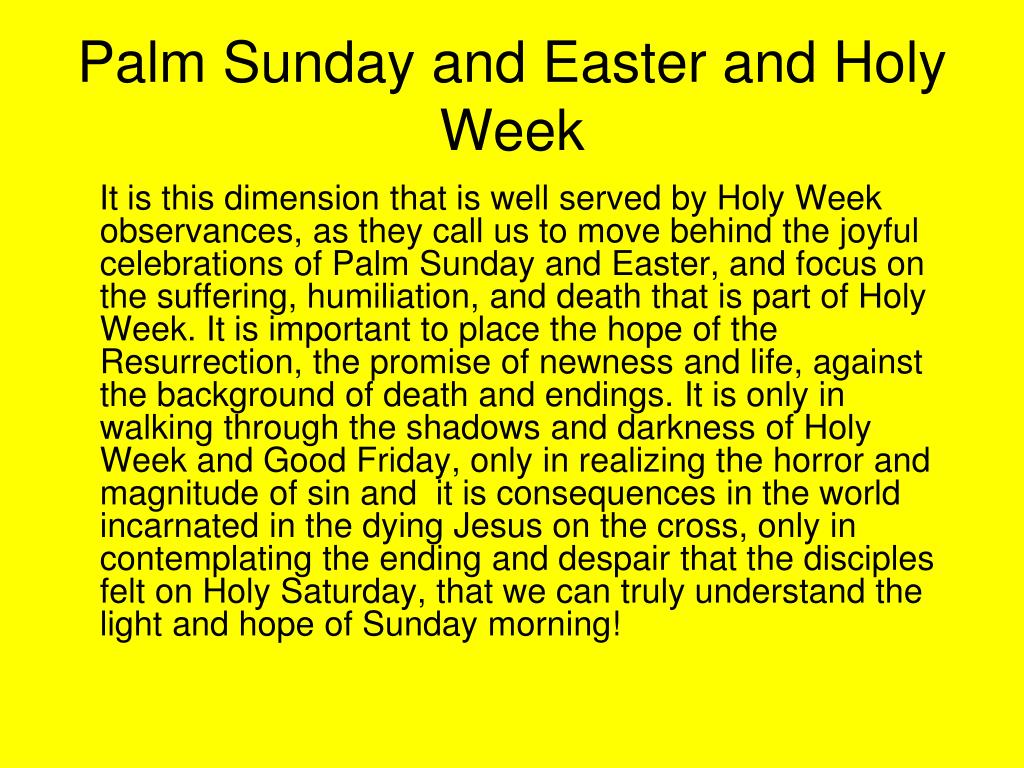PPT - Holy Week in The Catholic Church PowerPoint Presentation, free ...