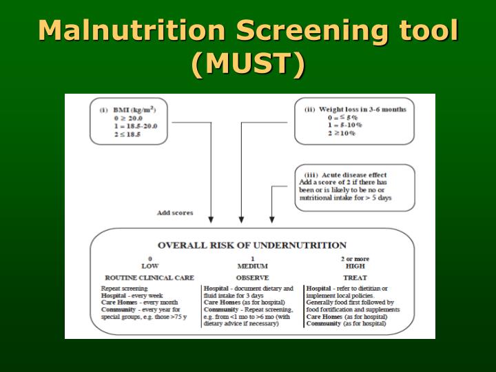 PPT - Malnutrizione, valutazione dello stato nutrizionale e principi di ...