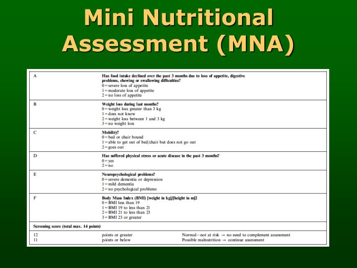 PPT - Malnutrizione, valutazione dello stato nutrizionale e principi di ...