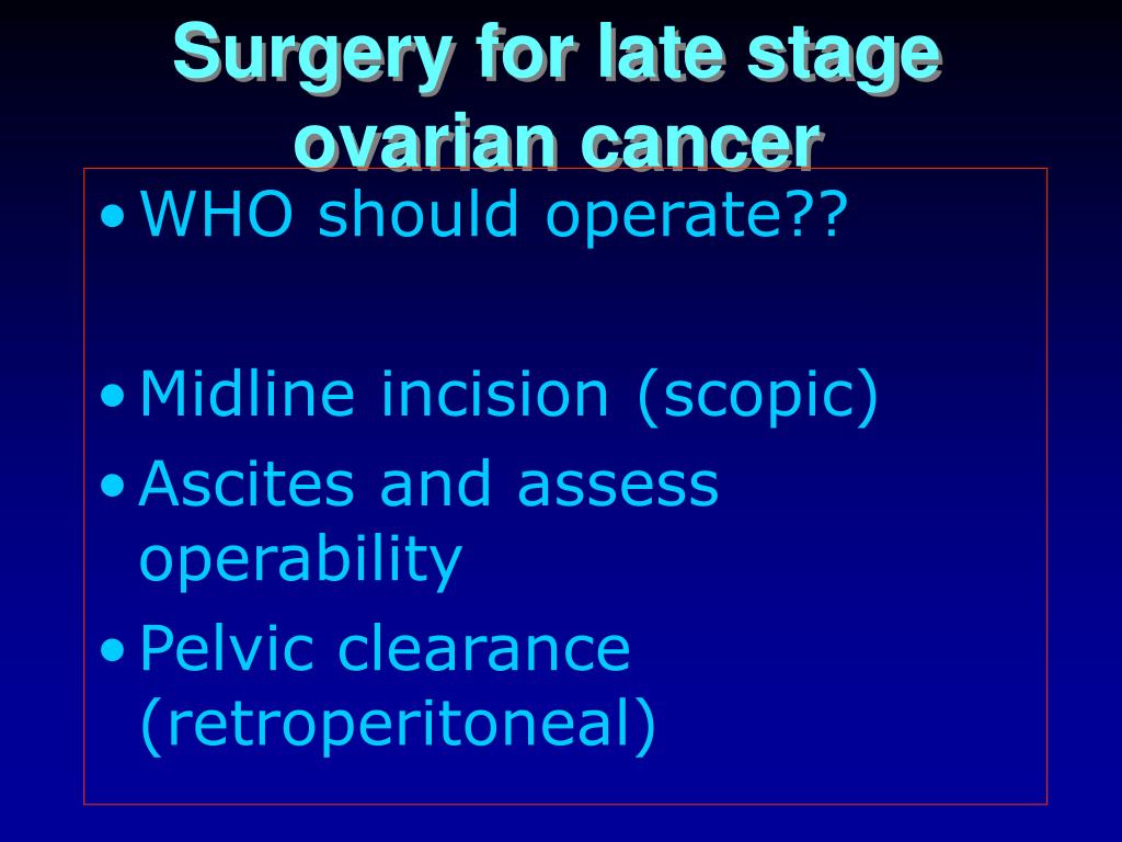 Ppt Surgical Approach To Gynaecological Cancers Powerpoint Presentation Id532577
