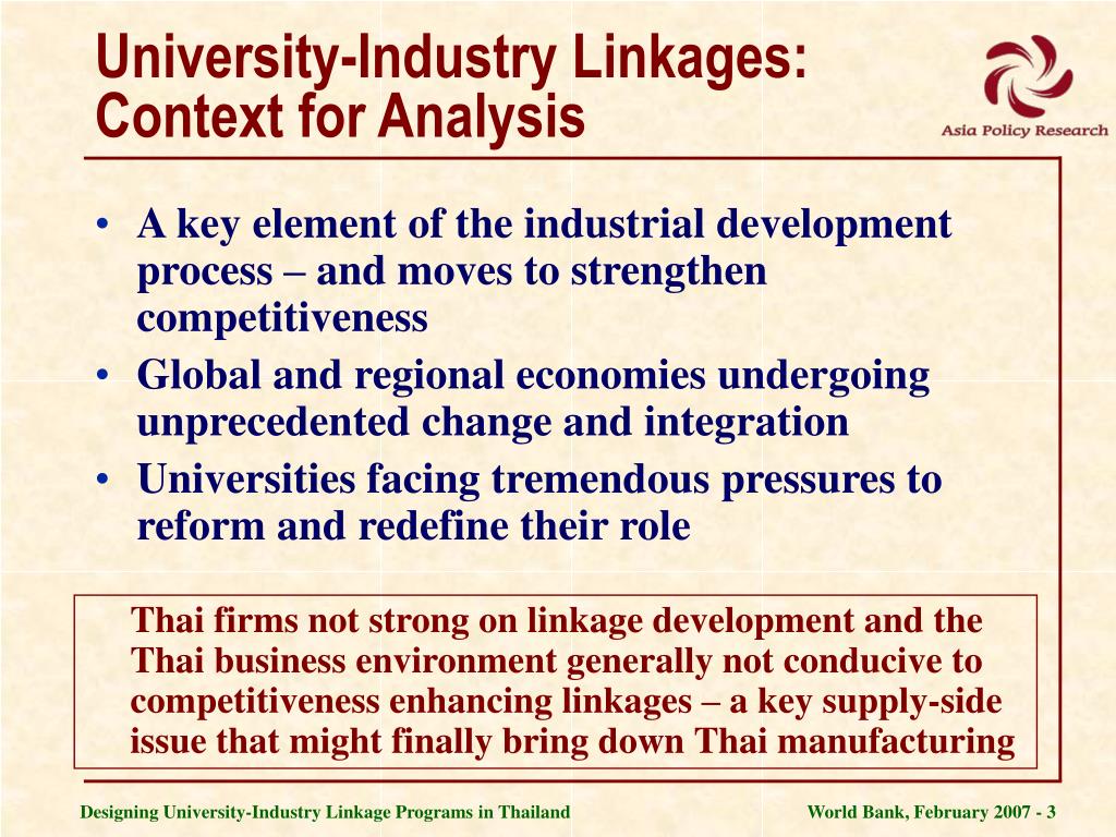 PPT - Presentation on: Designing University- Industry Linkages (UILs ...
