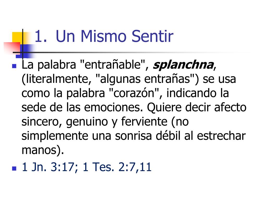 PPT - Estudio 10: Unidos Sintiendo una Misma Cosa ( Filipenses 2:1-30 ...
