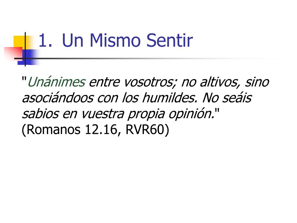 PPT - Estudio 10: Unidos Sintiendo una Misma Cosa ( Filipenses 2:1-30 ...