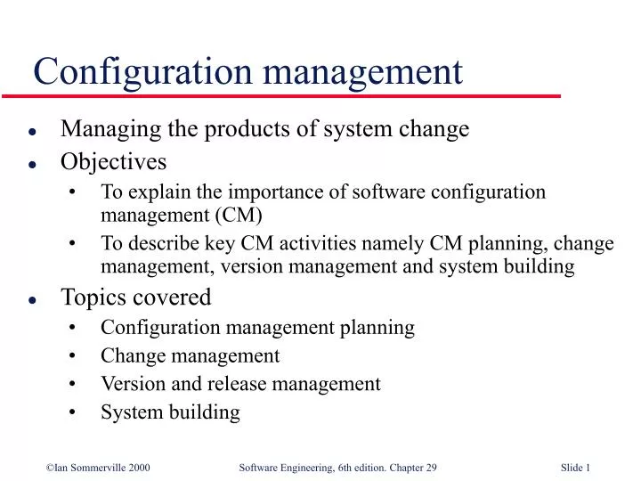 PPT - Configuration management PowerPoint Presentation, free download ...