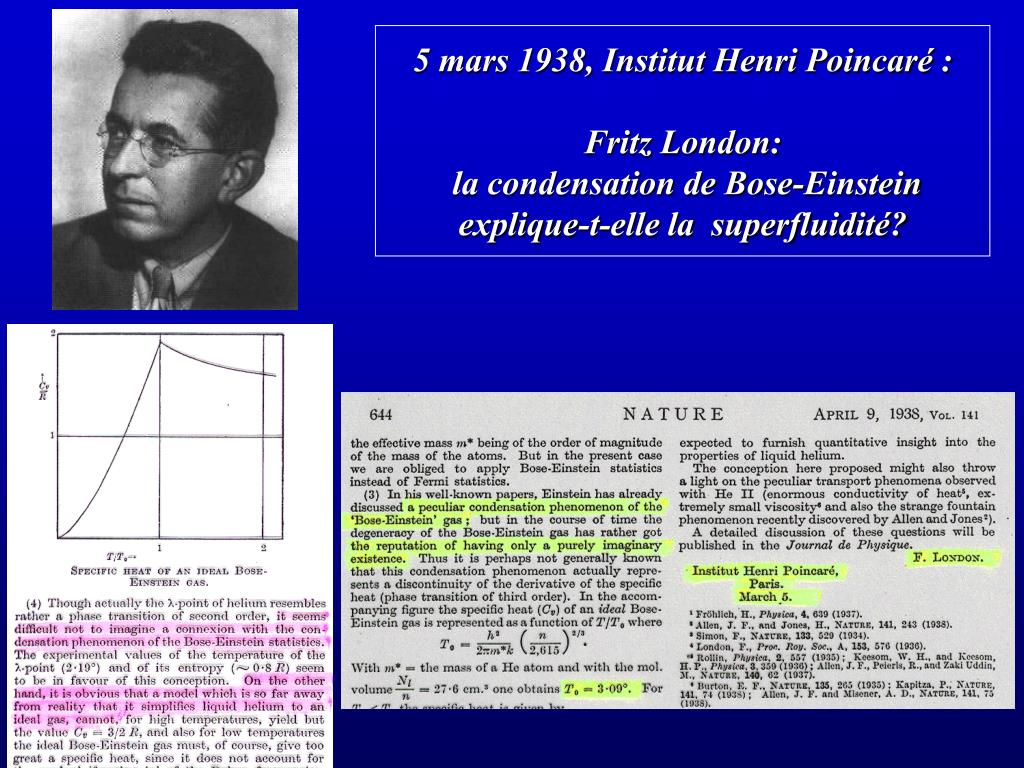 PPT - Fritz London et la superfluidité de l’hélium PowerPoint ...