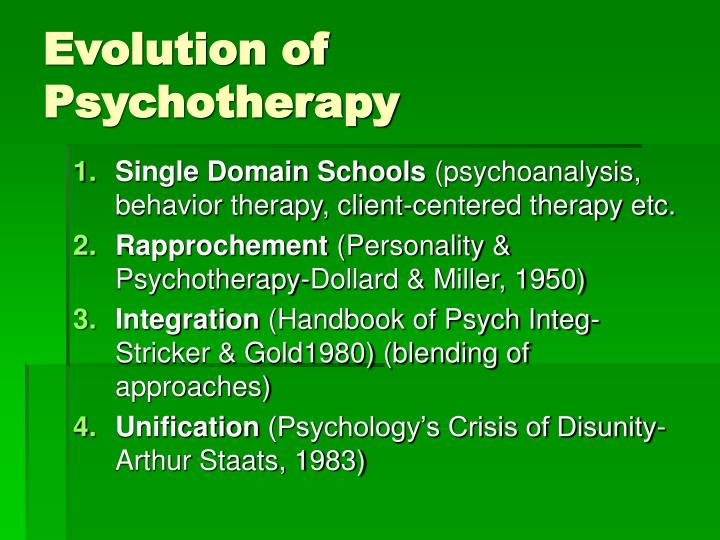 PPT - IN SEARCH OF THE UNIFYING PRINCIPLES OF PSYCHOTHERAPY PowerPoint ...