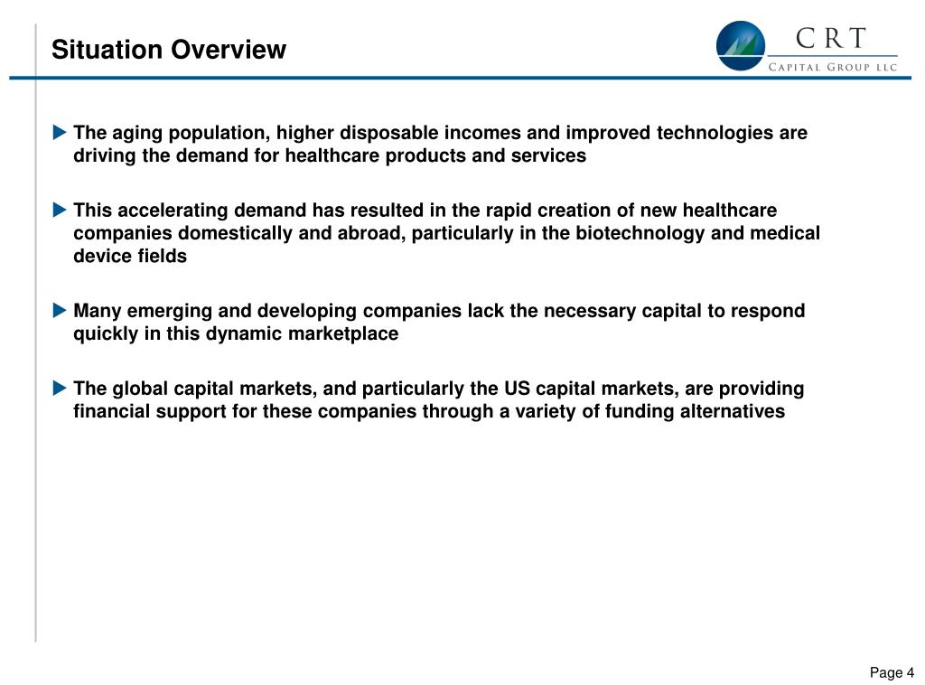 PPT - Strategic and funding outlook for growing healthcare companies ...