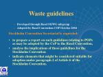 PPT - POPs waste disposal under the Stockholm Convention PowerPoint ...