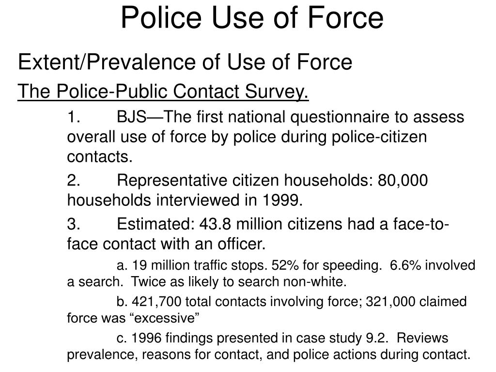Ppt Police Use Of Force Powerpoint Presentation Free Download Id