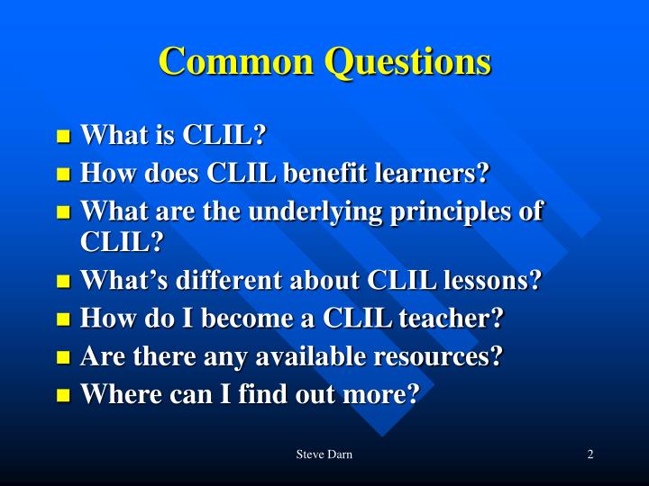 PPT - CLIL PowerPoint Presentation - ID:539935