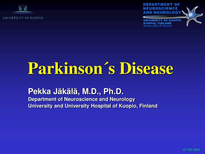 PPT - Parkinson´s Disease PowerPoint Presentation, free download - ID ...