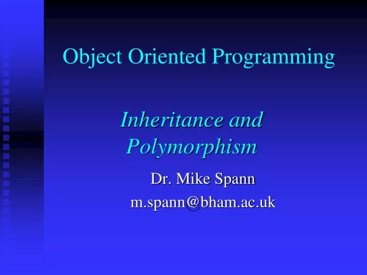 PPT - Object Oriented Programming PowerPoint Presentation, free download - ID:540849