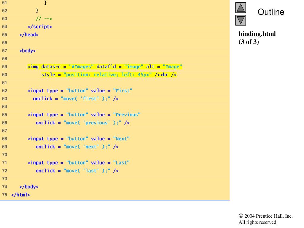 Ppt Chapter 16 Dynamic Html Data Binding With Tabular Data Control Powerpoint Presentation