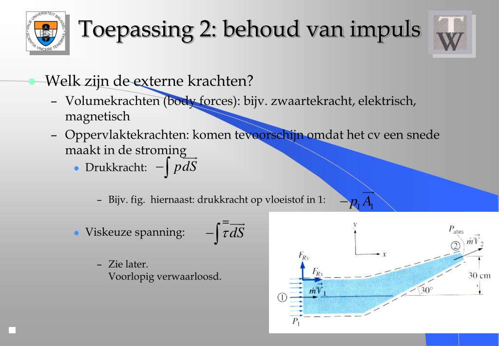 PPT - HOOFDSTUK 3 BERNOULLI, ENERGIE EN MOMENTUMVERGELIJKING PowerPoint ...
