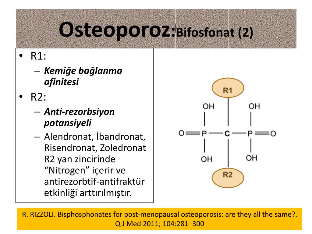 PPT - OSTEOPOROSİSİN ENGELLENMESİNDE BİFOSFONAT KULLANIMI PowerPoint ...