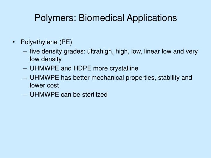 PPT - SYNTHETIC BIOMATERIALS AND POLYMERS IN MEDICINE PowerPoint ...