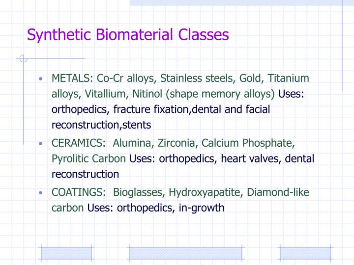 PPT - SYNTHETIC BIOMATERIALS AND POLYMERS IN MEDICINE PowerPoint ...