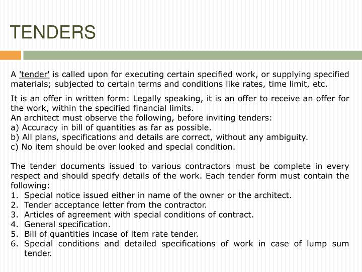 PPT - ContractS and tenderS PowerPoint Presentation - ID:543159