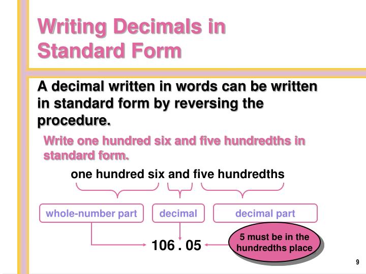 PPT - Decimals PowerPoint Presentation - ID:543183