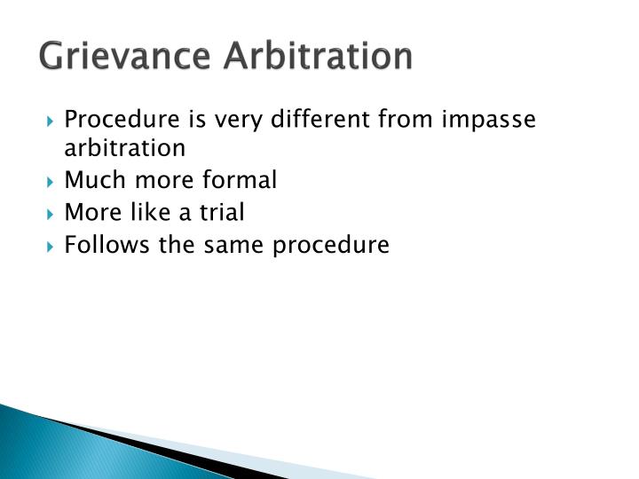 PPT - Grievance Arbitration PowerPoint Presentation - ID:543878