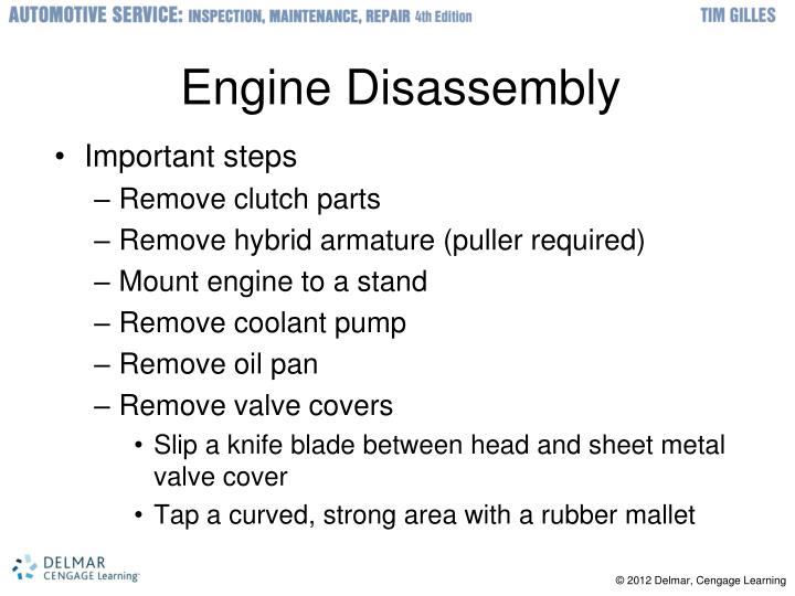 PPT - Engine Removal and Disassembly PowerPoint Presentation - ID:544428