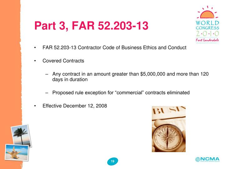 PPT - A PRACTICAL GUIDE TO THE FAR MANDATORY DISCLOSURE RULE FAR 52.203 ...