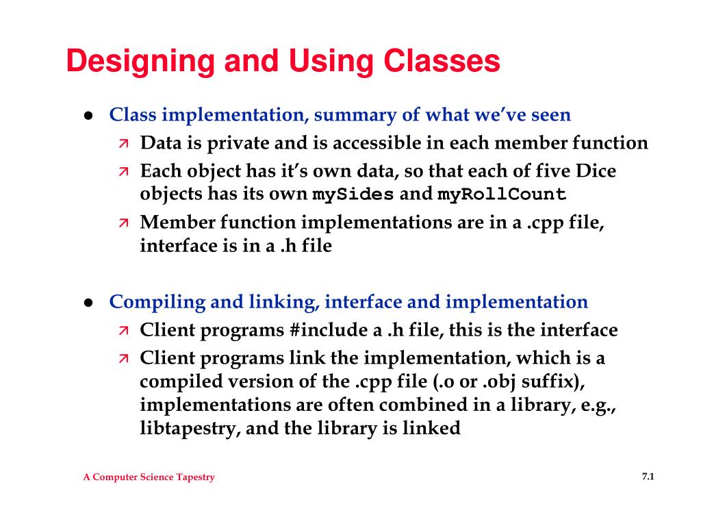 PPT - Designing and Using Classes PowerPoint Presentation, free ...