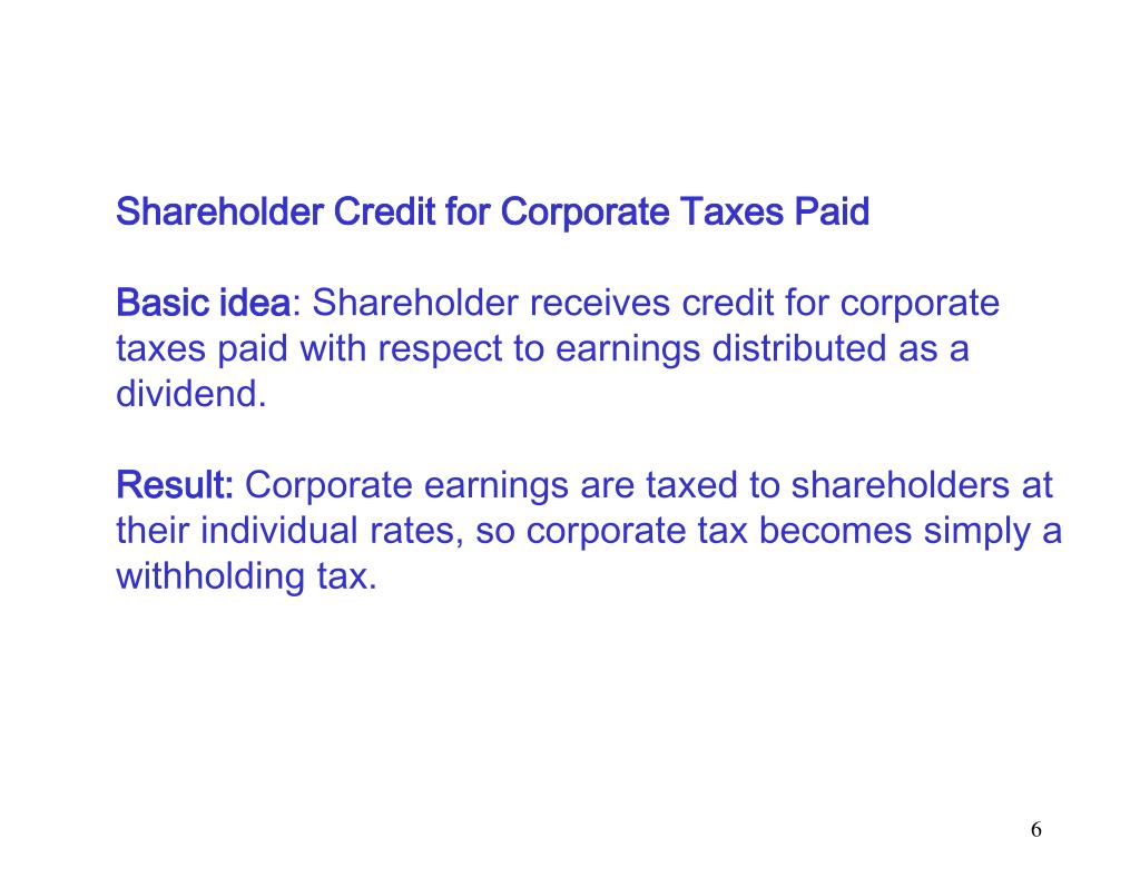 PPT - President’s Advisory Panel on Federal Tax Reform Integration of ...