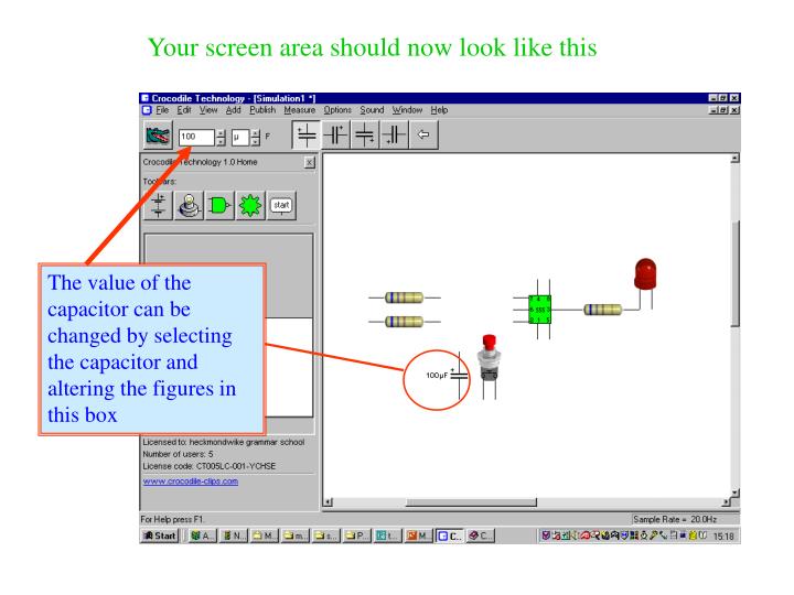 PPT - Designing a simple Electronic Timer Circuit using Crocodile Clips ...
