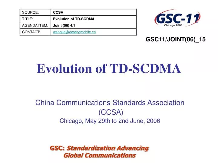 PPT - Evolution of TD-SCDMA PowerPoint Presentation, free download - ID ...