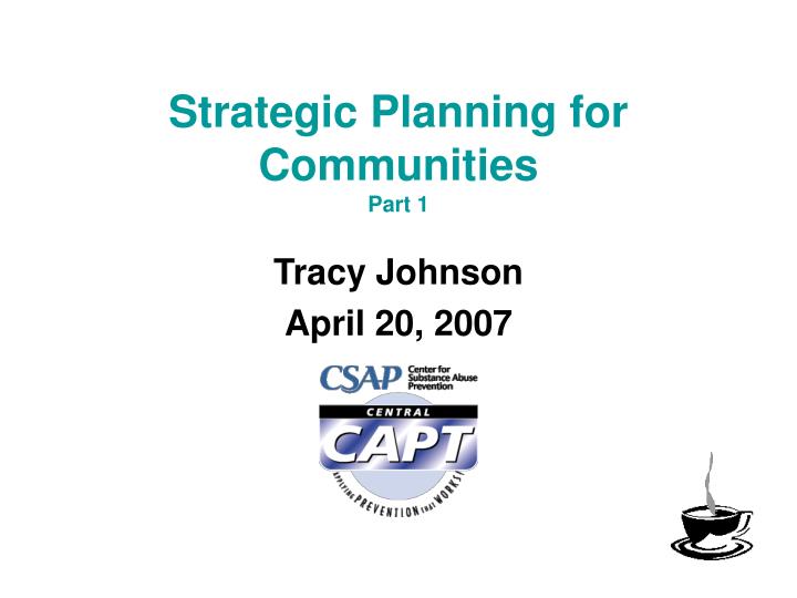 PPT - Strategic Planning for Communities Part 1 PowerPoint Presentation ...