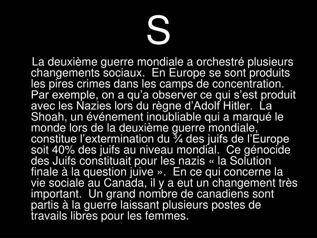 PPT - La Deuxième Guerre mondiale PowerPoint Presentation, free ...