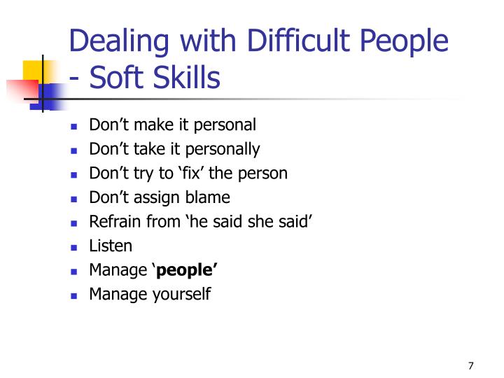 PPT - Managing Difficult People PowerPoint Presentation - ID:549476